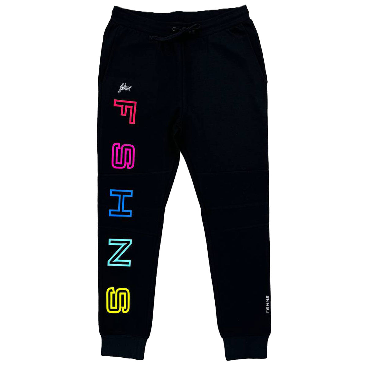 Bank Letter Joggers (Black/Multi) – Urban Street Wear