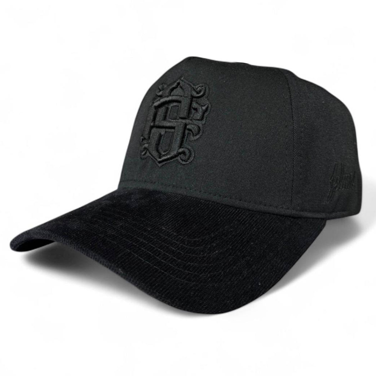 Monogram Zorath Hat (Full Black) | FSHNS Brand – Urban Street Wear