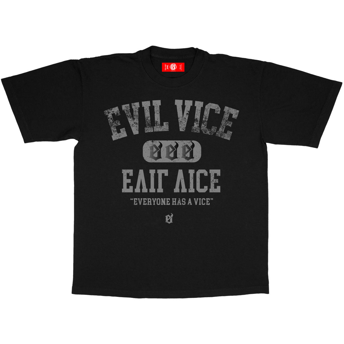 Evil Vice Varsity Tee (Black) | Evil Vice – Urban Street Wear