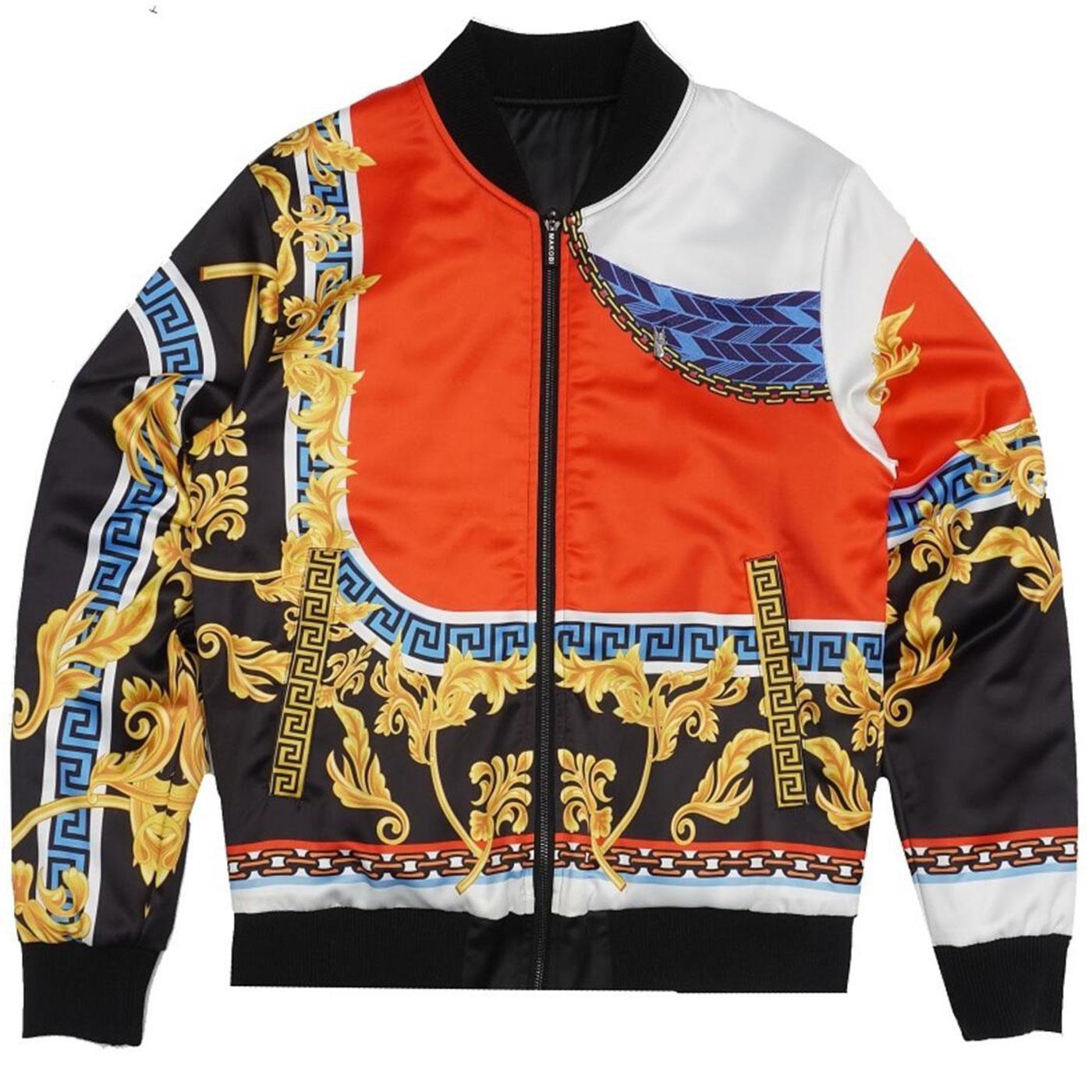M4630 Reversible Satin Jacket (Red/Black) | Makobi – Urban Street Wear