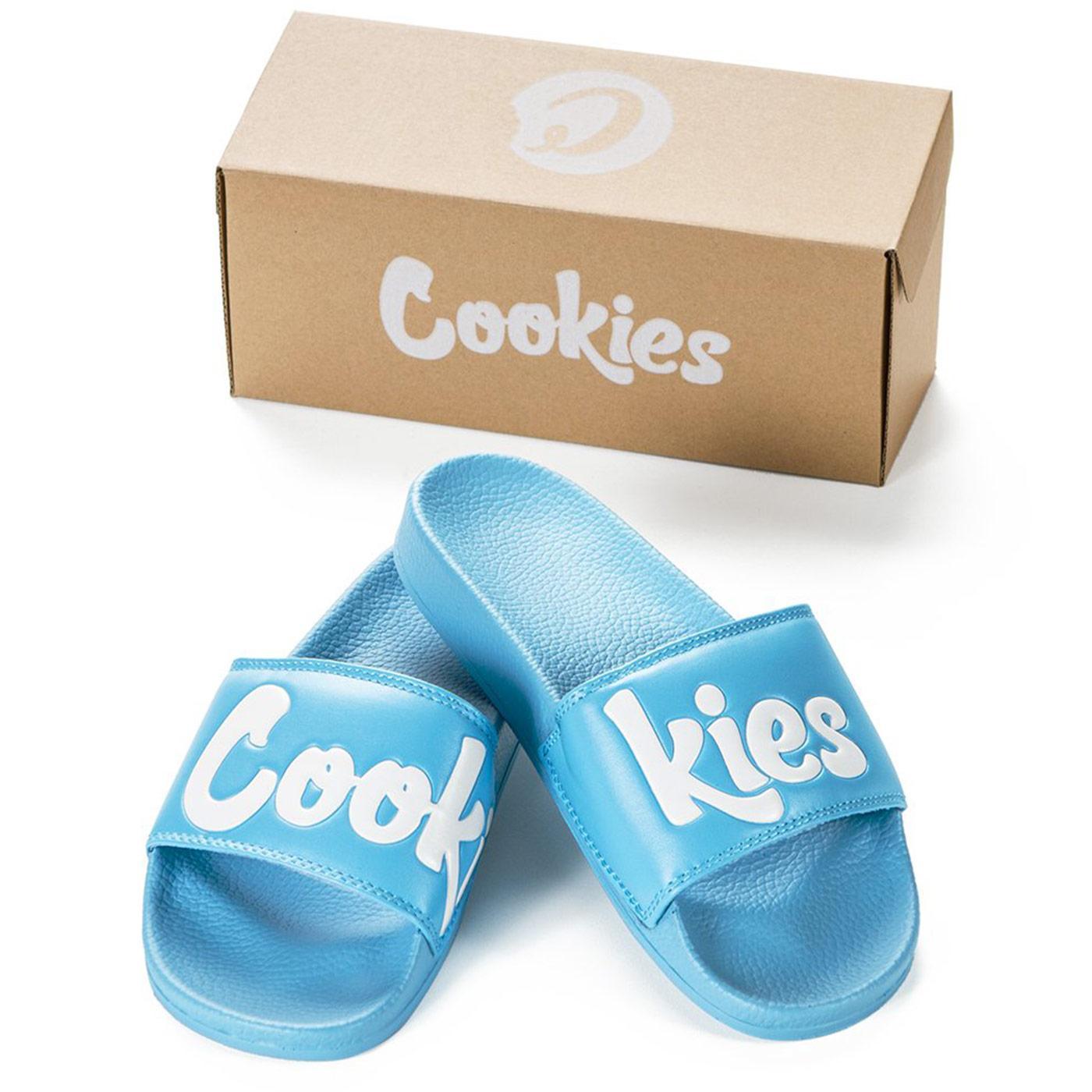 Cookies Original Logo Slides (Blue) | Cookies Clothing – Urban Street Wear